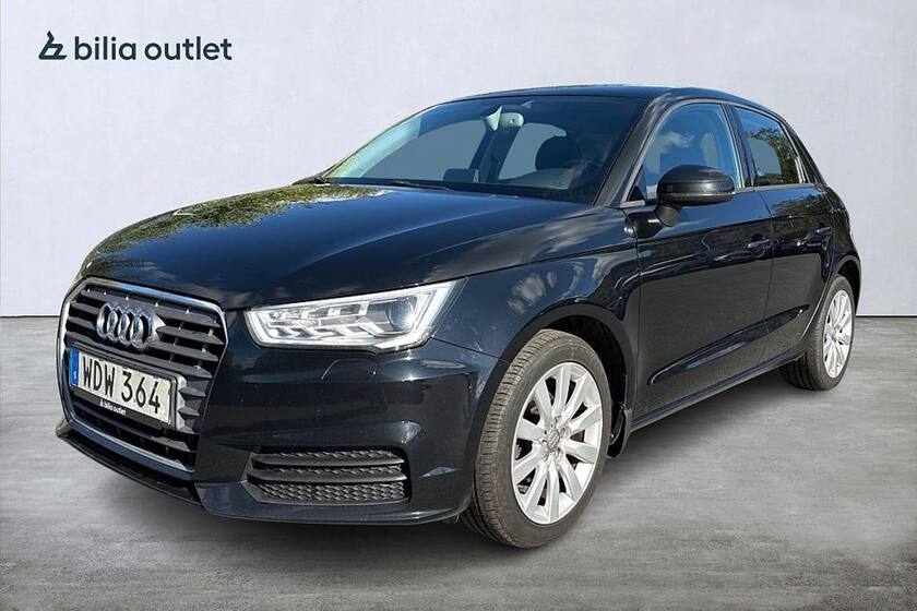 Audi A1 Sportback 1.0 TFSI 1.0 TFSI 95hk/ NYSERVAD 2015 Svart